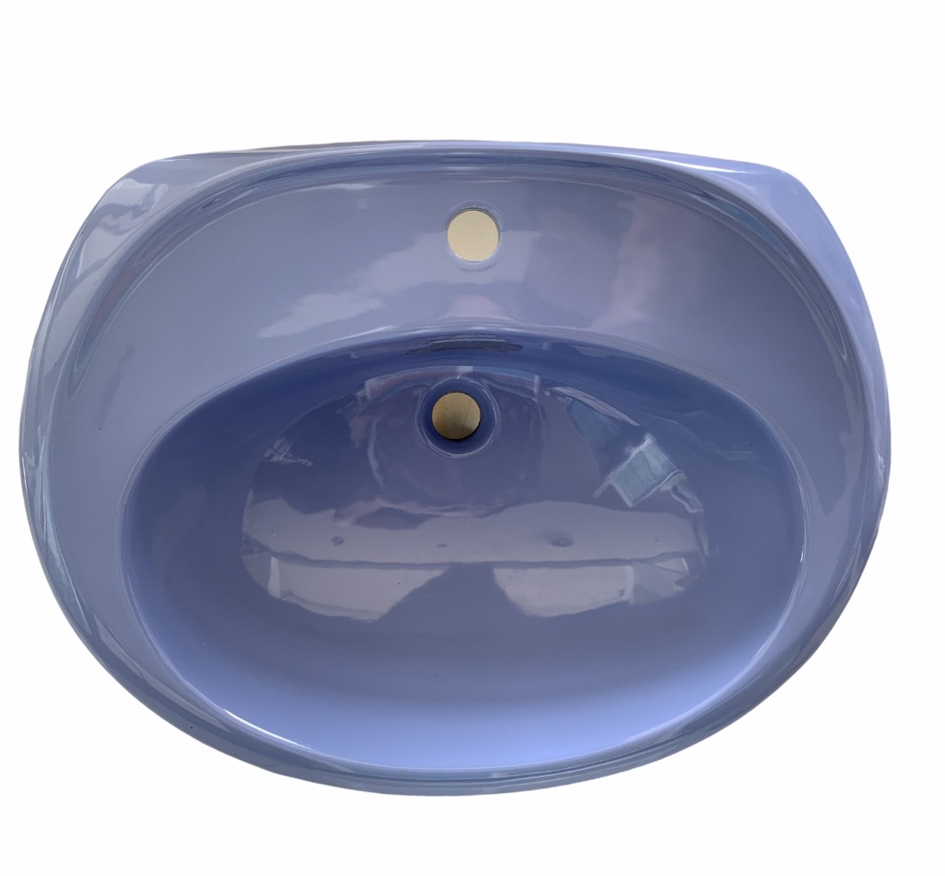 TF-0076 อ่างล้างหน้าฝังบนเคาน์เตอร์ [ สีเขียวตอง สีเหลือง สีม่วง สีชมพู ...