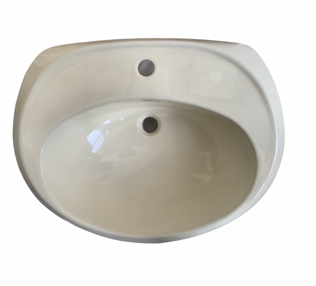 TF-0076 อ่างล้างหน้าฝังบนเคาน์เตอร์ [ สีเขียวตอง สีเหลือง สีม่วง สีชมพู ...