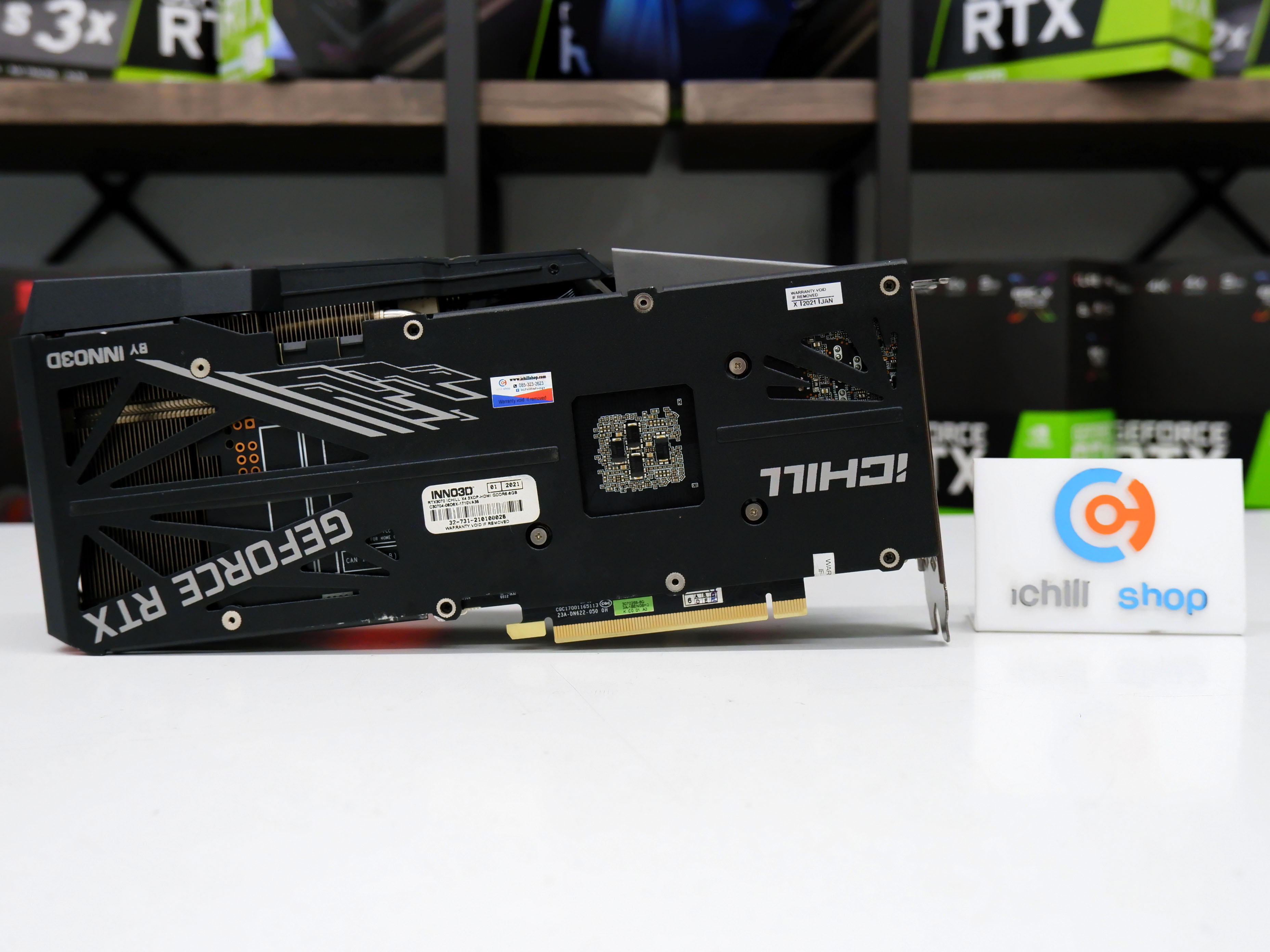 การ์ดจอ (VGA) INNO3D RTX 3070 8GB 4F ICHILL X4 P12199 - ichillshop
