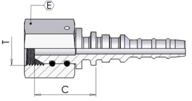 BSP Female 60° Cone - Thrust Wire 0050W - Premierhydraulic