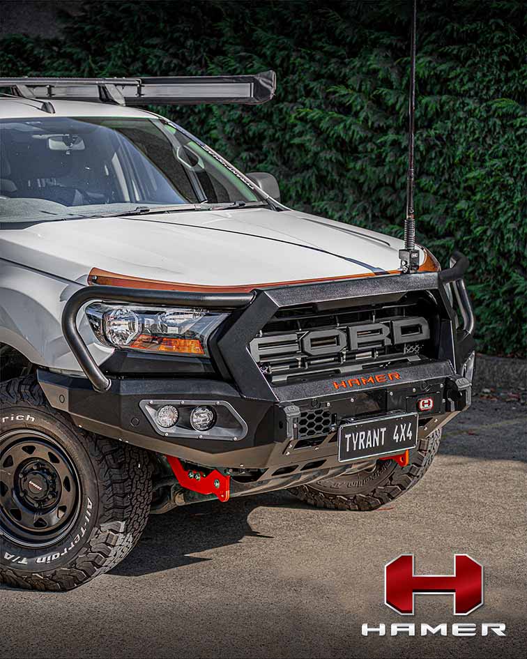 กันชนหน้า HAMER รุ่น KING SERIES PLUS BULL BAR (PT) FOR FORD RANGER ...