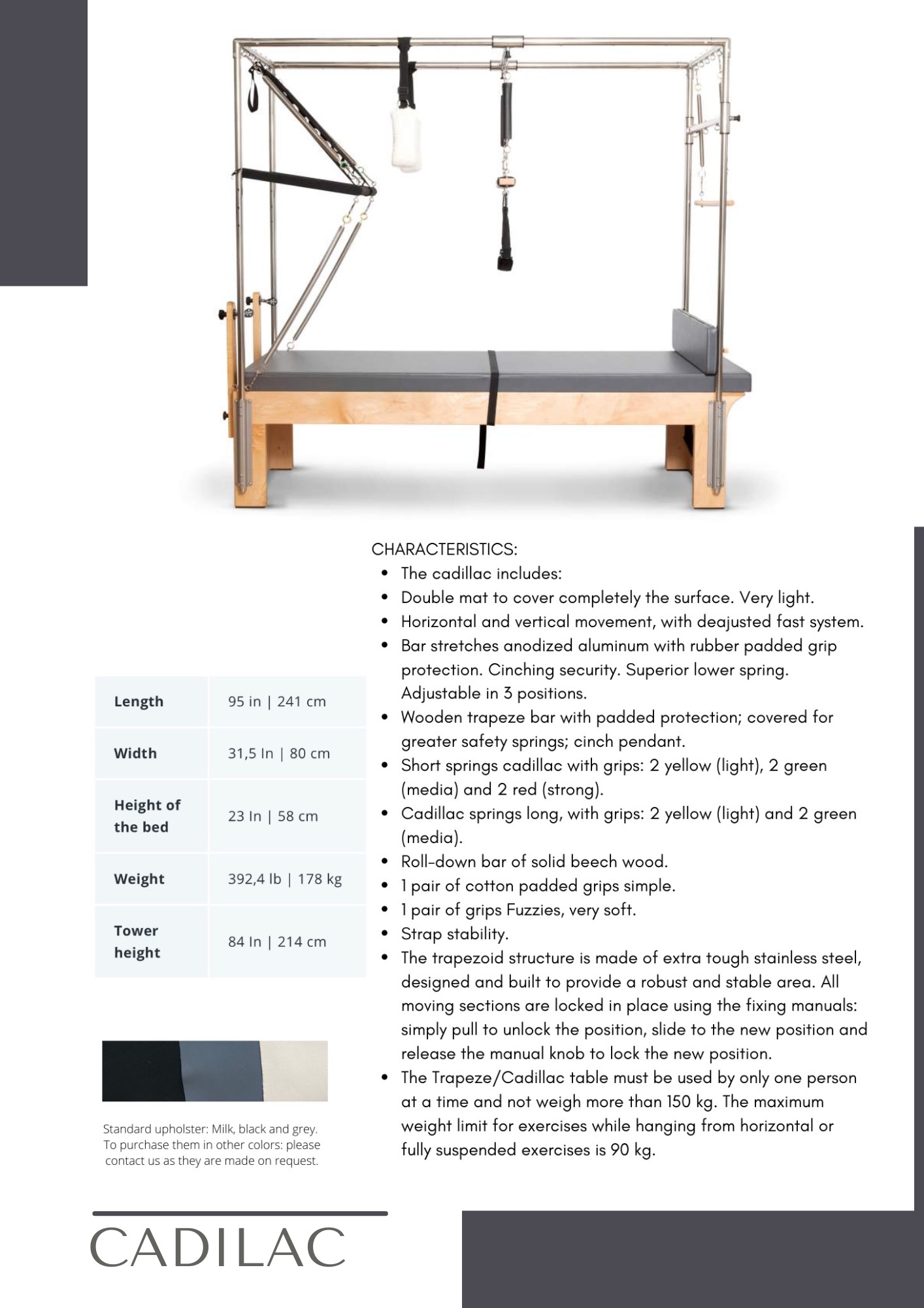 CADILLAC / TRAPEZE TABLE - pilatesprop