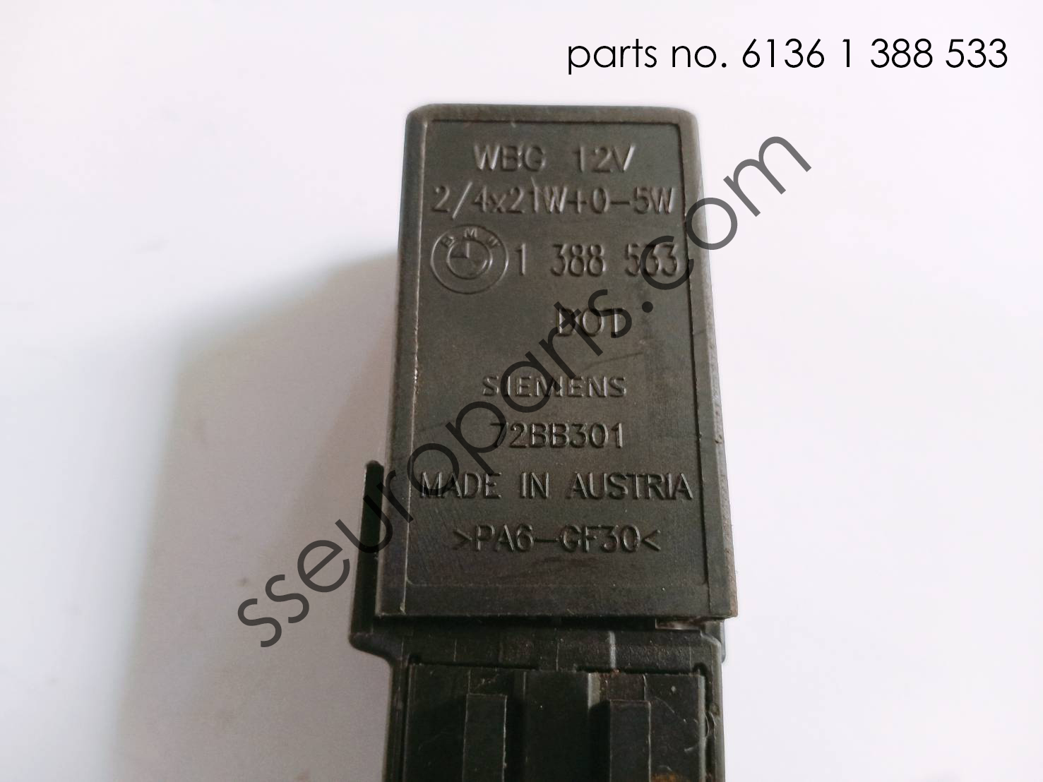 Hazard warning relay 61361388533 1388533 - sseuroparts