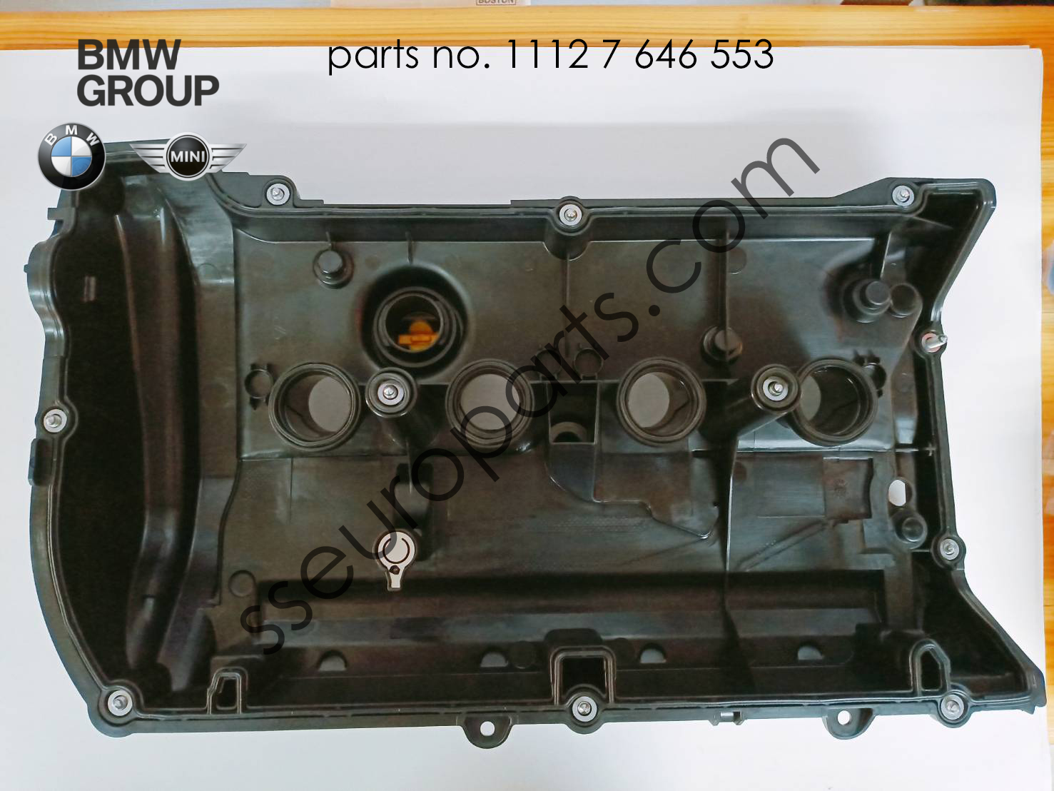 Cylinder head cover Part number: 11127646553 7646553 - Sseuroparts
