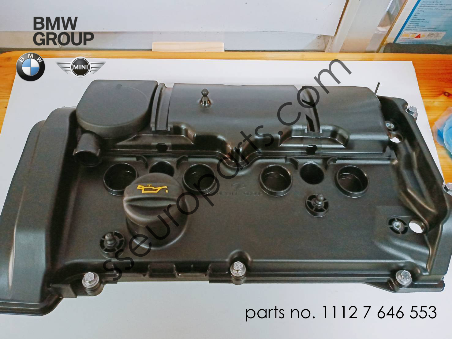 Cylinder head cover Part number: 11127646553 7646553 - Sseuroparts