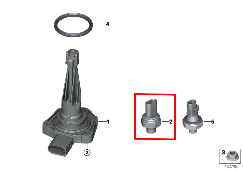 Oil pressure sensor 12618614494 8614494 - sseuroparts