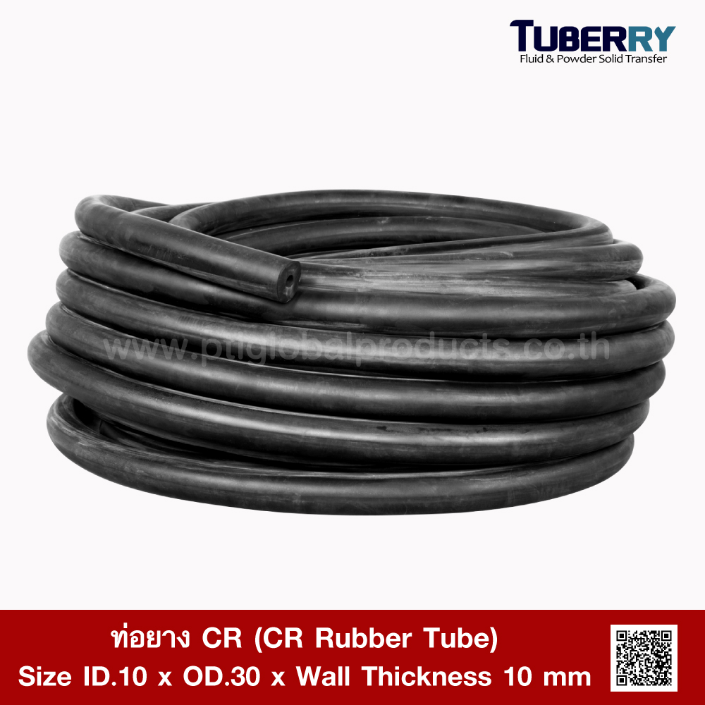 CR (Neoprene) Rubber Tube ID.10 x OD.30 mm - ptiglobalproducts