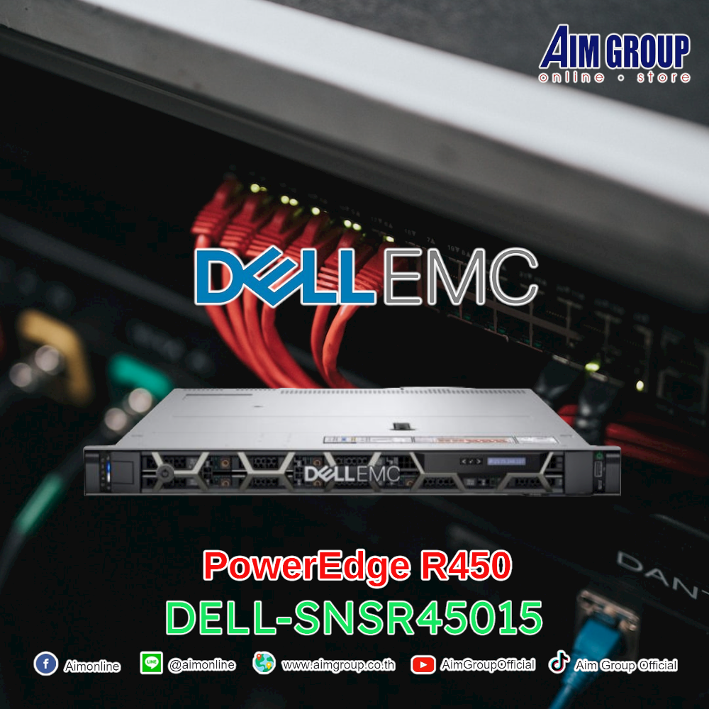 Server Dell PowerEdge R450 SNSR45015 2xSilver4314 64GB - aimgroup