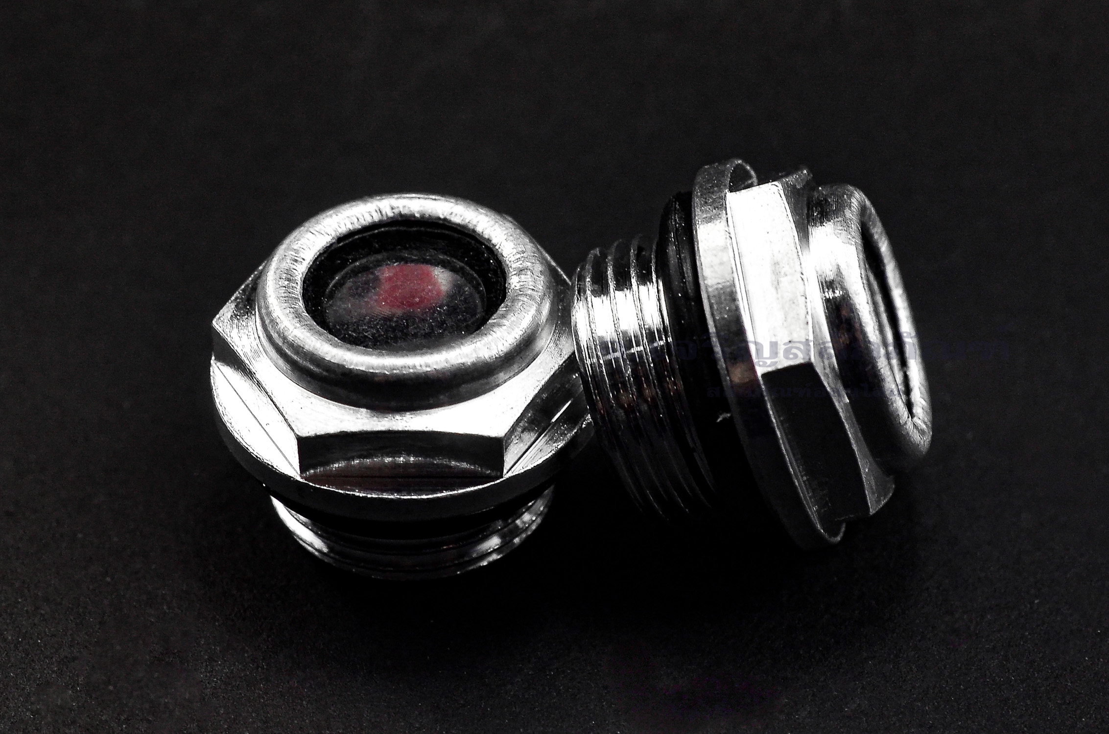 ข้อต่อดูน้ำมัน-ตาแมวดูน้ำมัน (Oil Level Sight Fitting) 1/2" เกลียว 14 ...