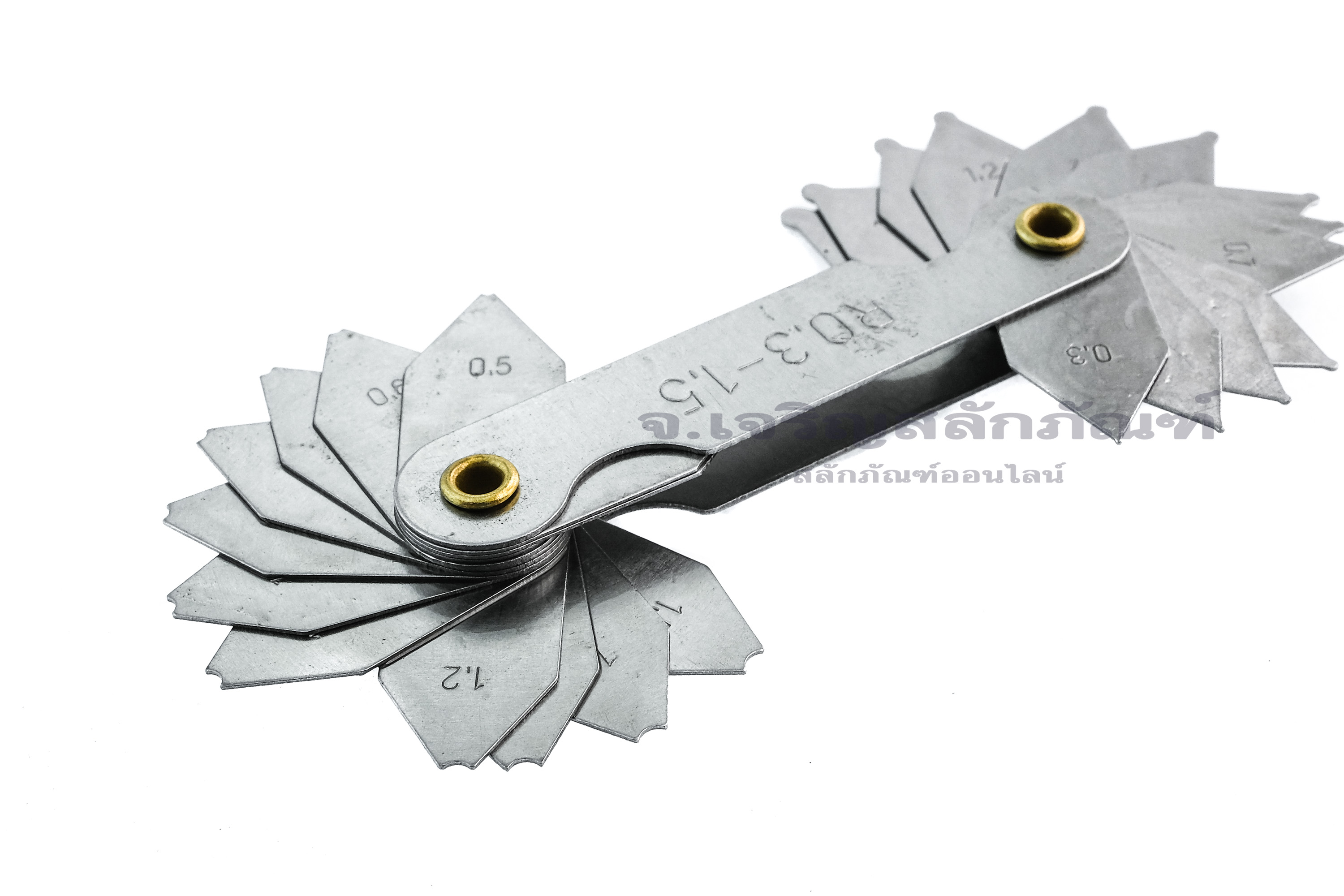 หวีวัด R เกจวัดรัศมี (Radius Gauge) R0.3-1.5 mm