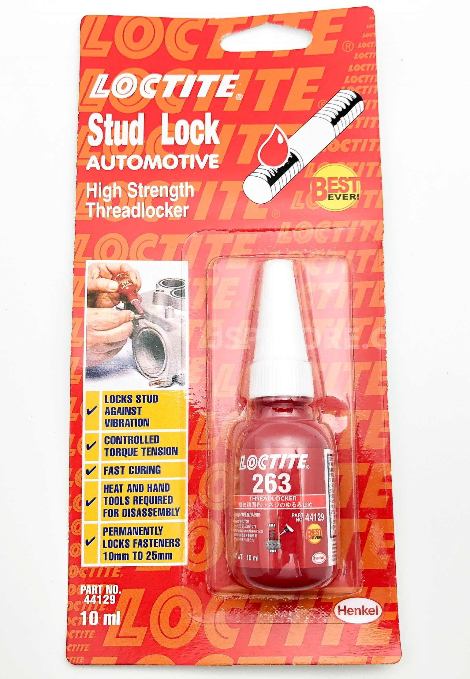 น้ำยาล็อคเกลียว LOCTITE 263 Stud Lock High Strength Threadlocker 10 ml ...