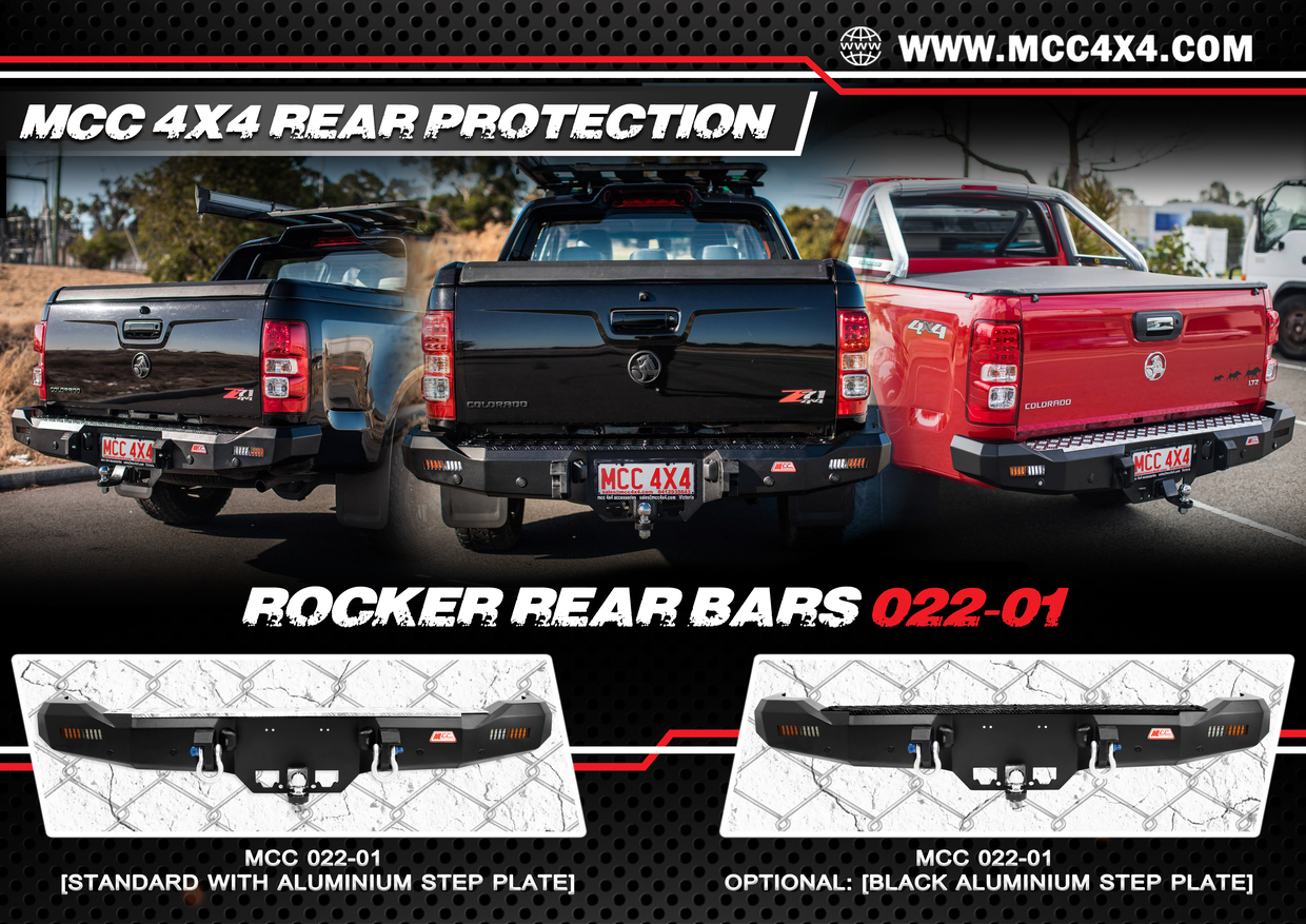 MCC022-01 Rocker Rear Bar - mcc4x4