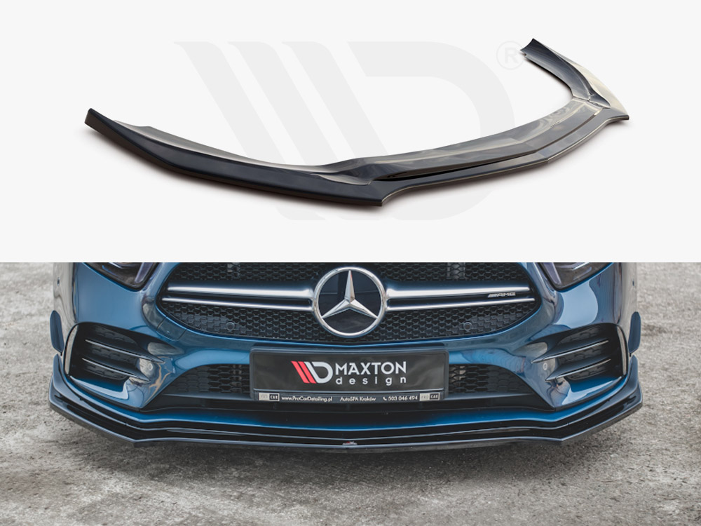 Maxton Design Mercedes A35 AMG Premium + W177 (2018-) Front Splitter V ...