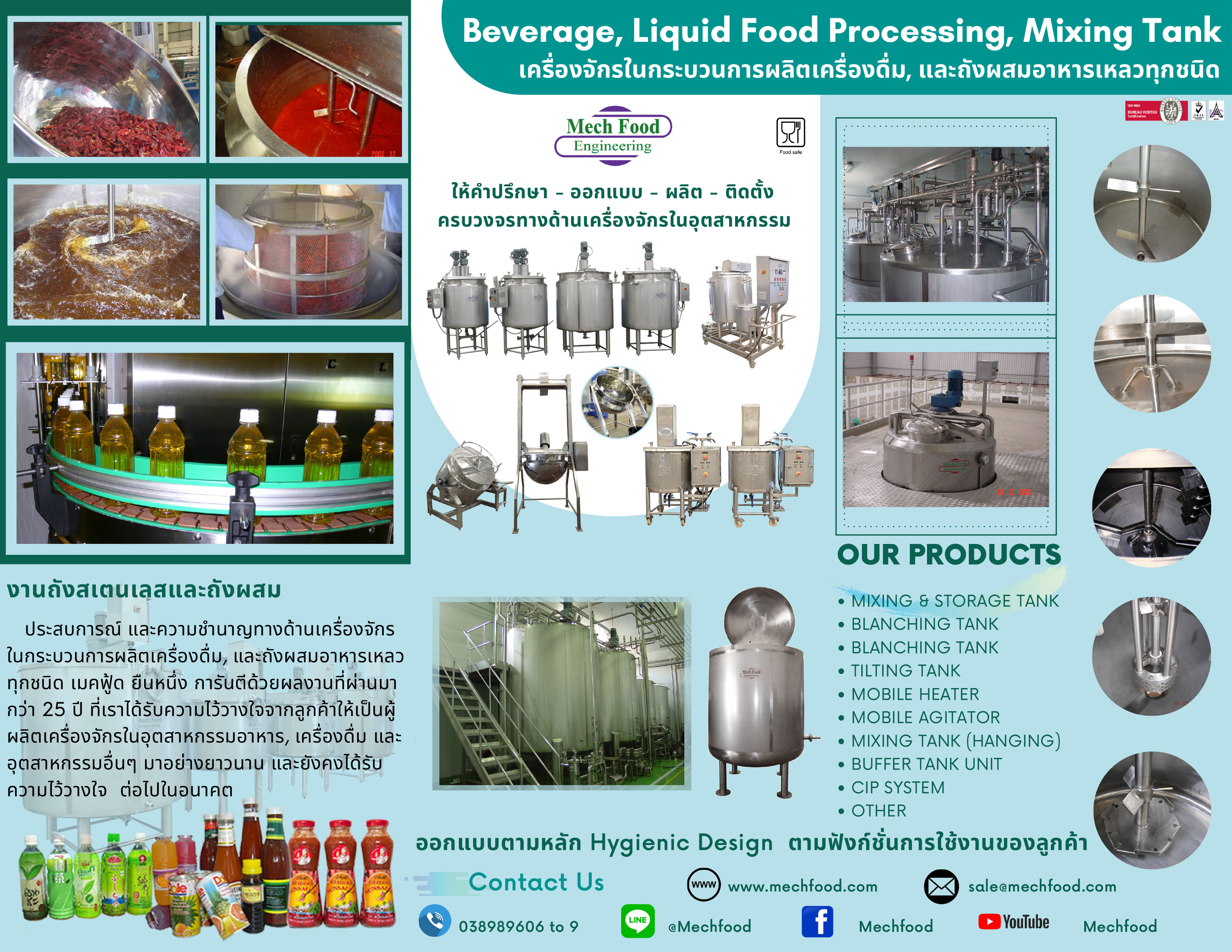 CIP SYSTEM, PIPE LINE PROCESS, UTILITY WORK - mechfood