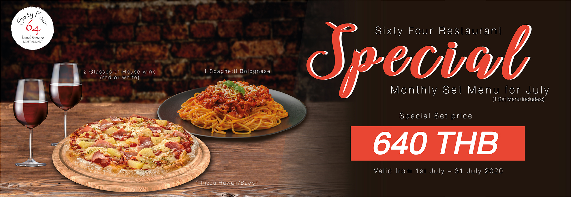 Sixty Four Restaurant ร้านอาหารย่านสุขุมวิท 64