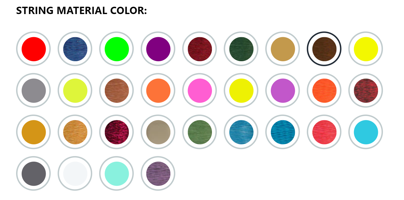 BCY 452X String Material 1/4# (Colors) - archerythailand