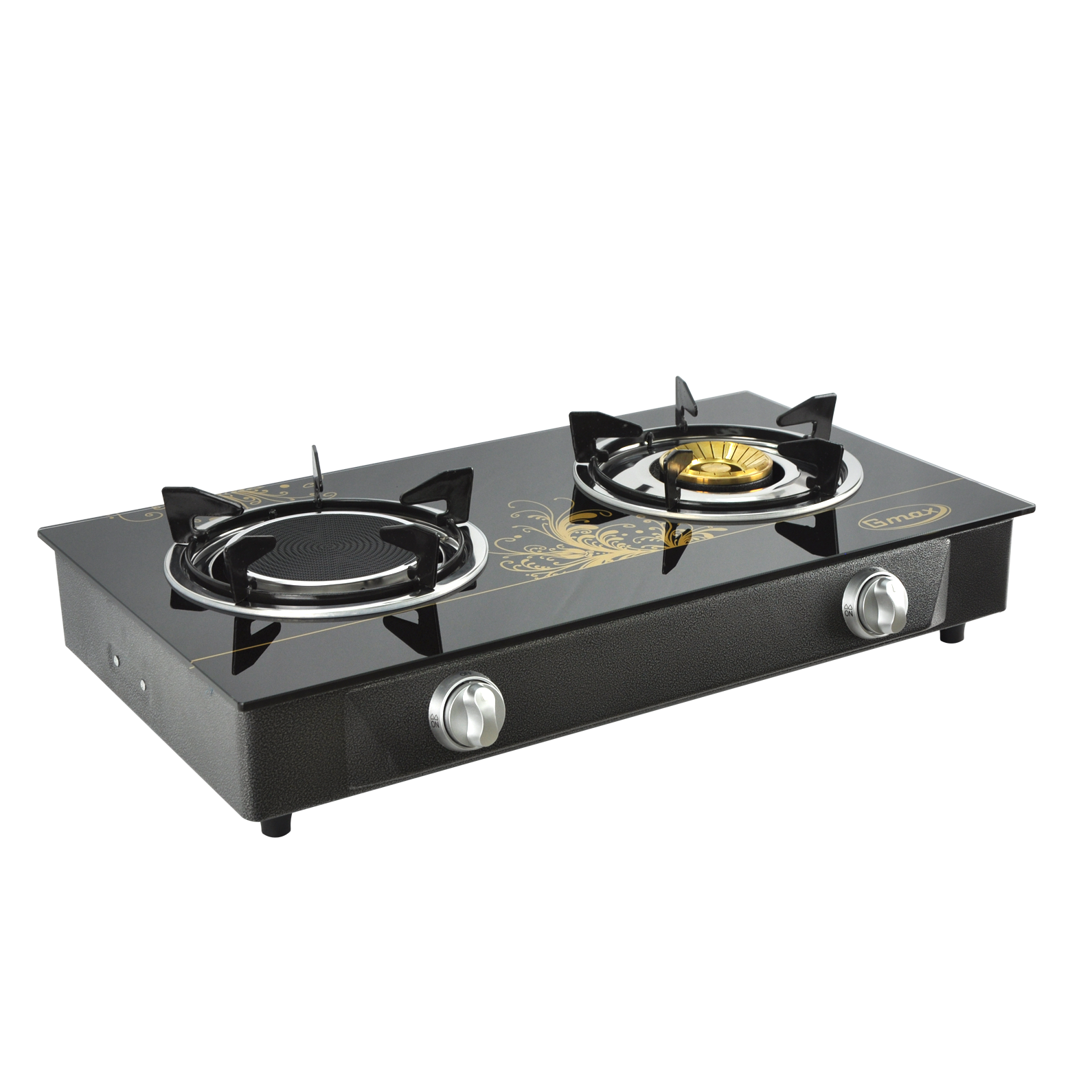Gmax Tempered Glass Gas Stove 2 Mix Burner GL-702A - gmax