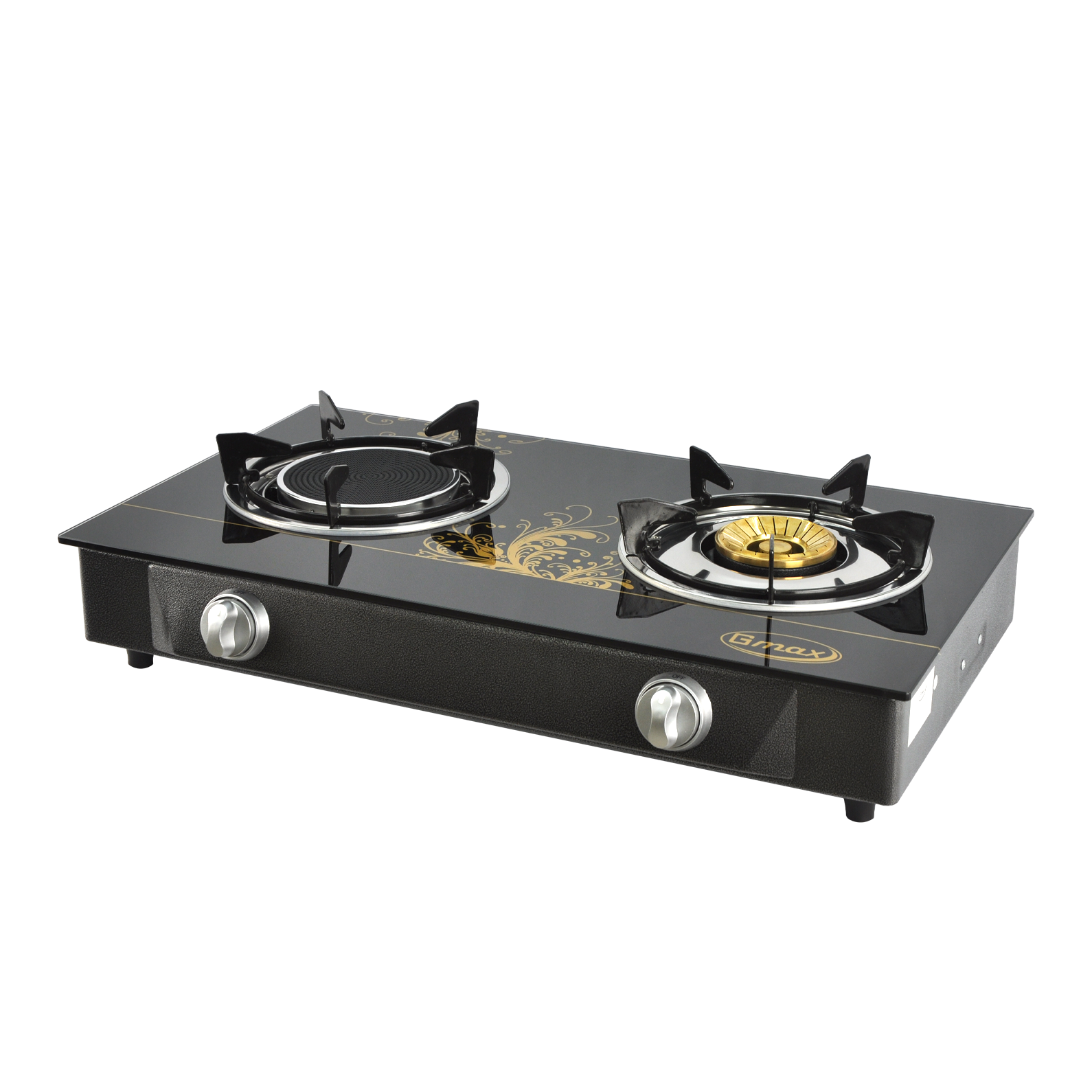 Gmax Tempered Glass Gas Stove 2 Mix Burner GL-702A - gmax