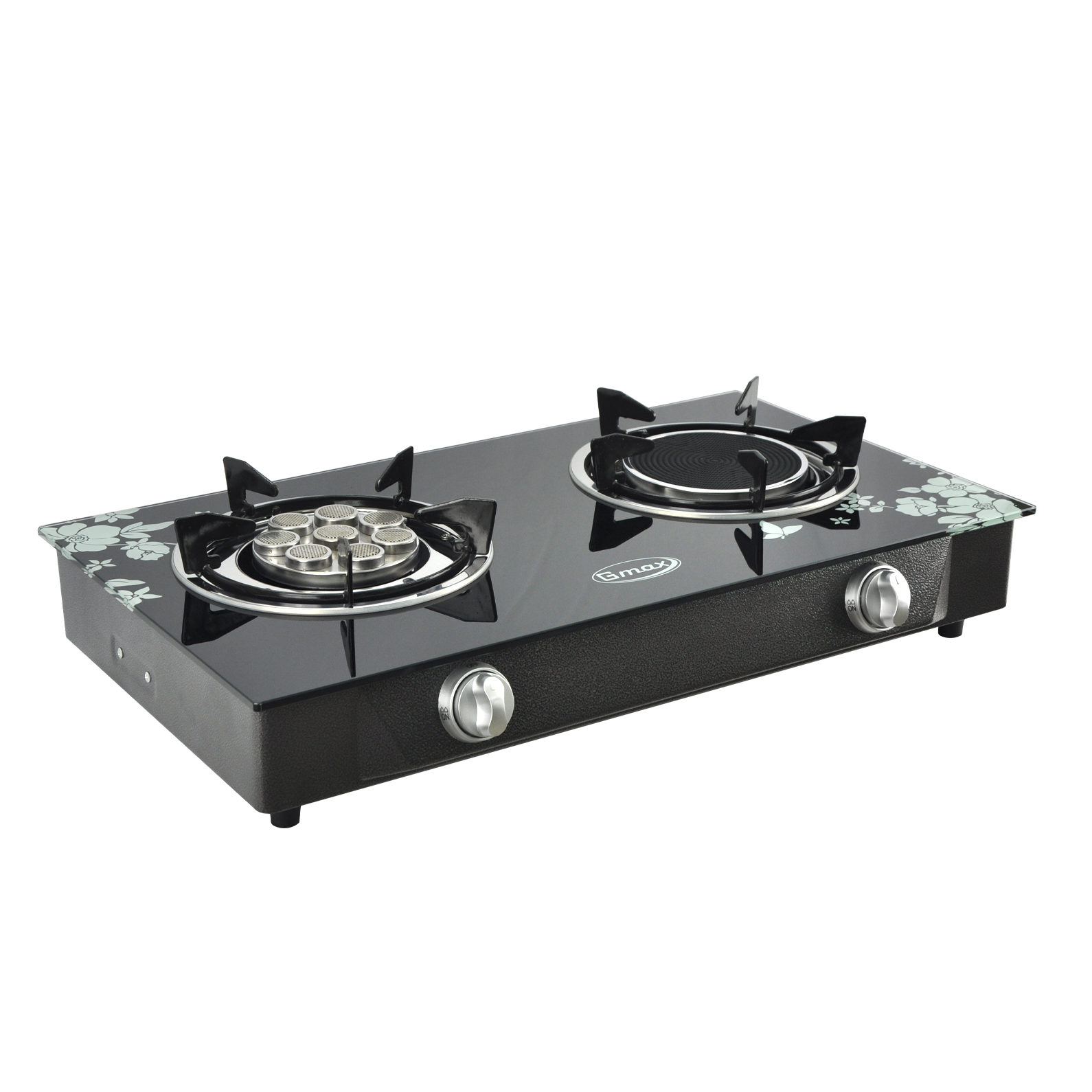 Gmax Tempered Glass Gas Stove 2 Mix Burner GL-702IB - gmax