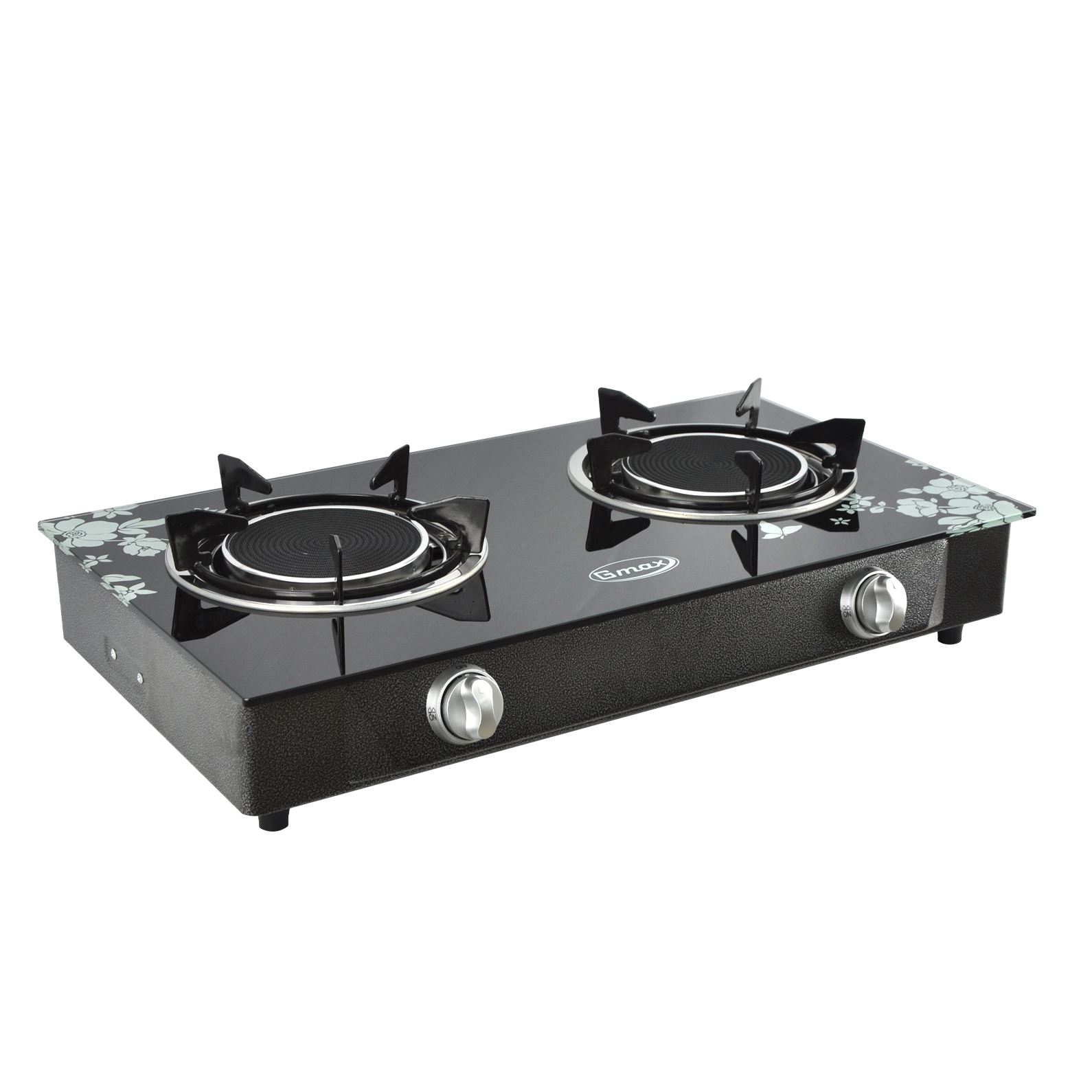 Gmax Tempered Glass Gas Stove 2 Burner Infrared GL-702I-502 - gmax