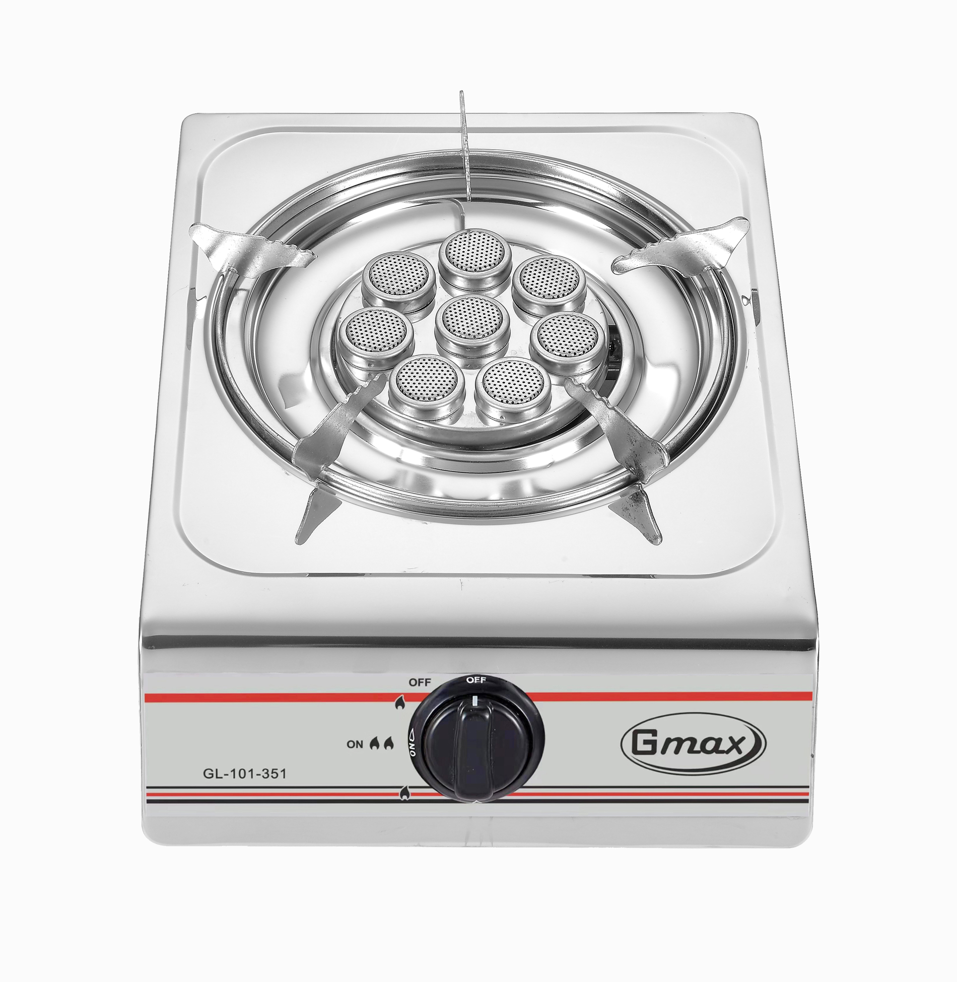 Gmax Stainless Gas Stove Turbo Burner GL-201A - gmax