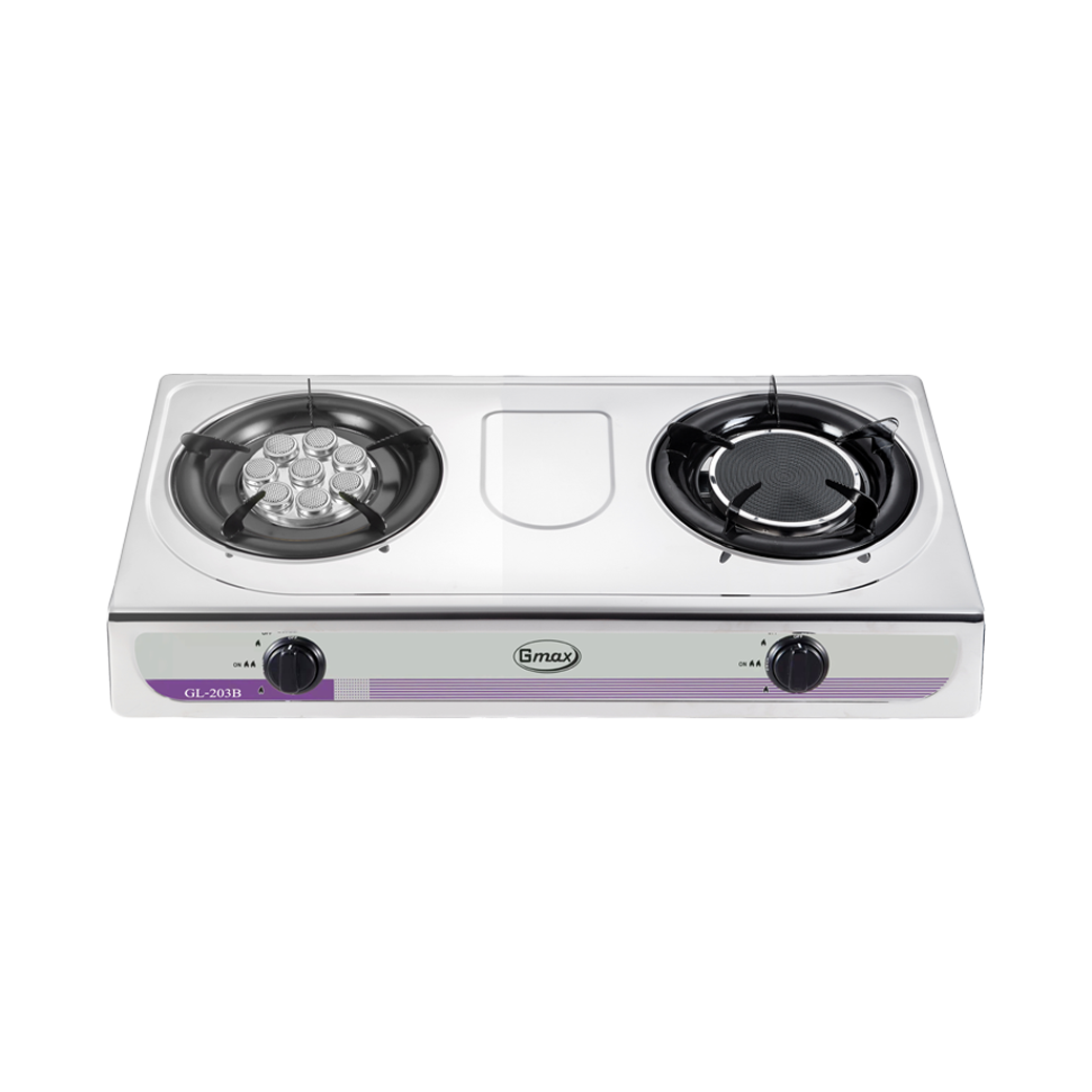 Gmax Stainless Gas Stove Mix Burner GL-203IB - gmax