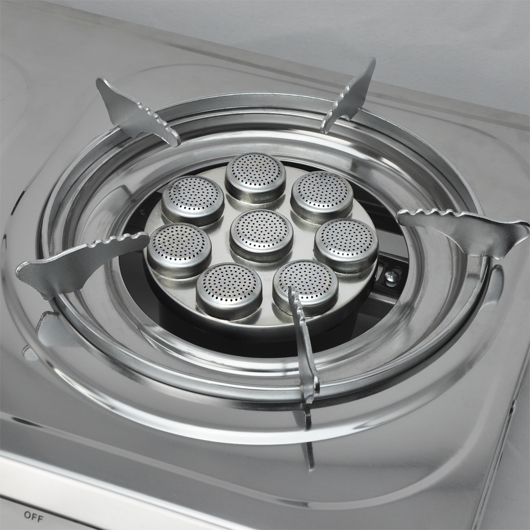 Gmax Stainless Gas Stove 3 Burner Turbo GL-301B - gmax