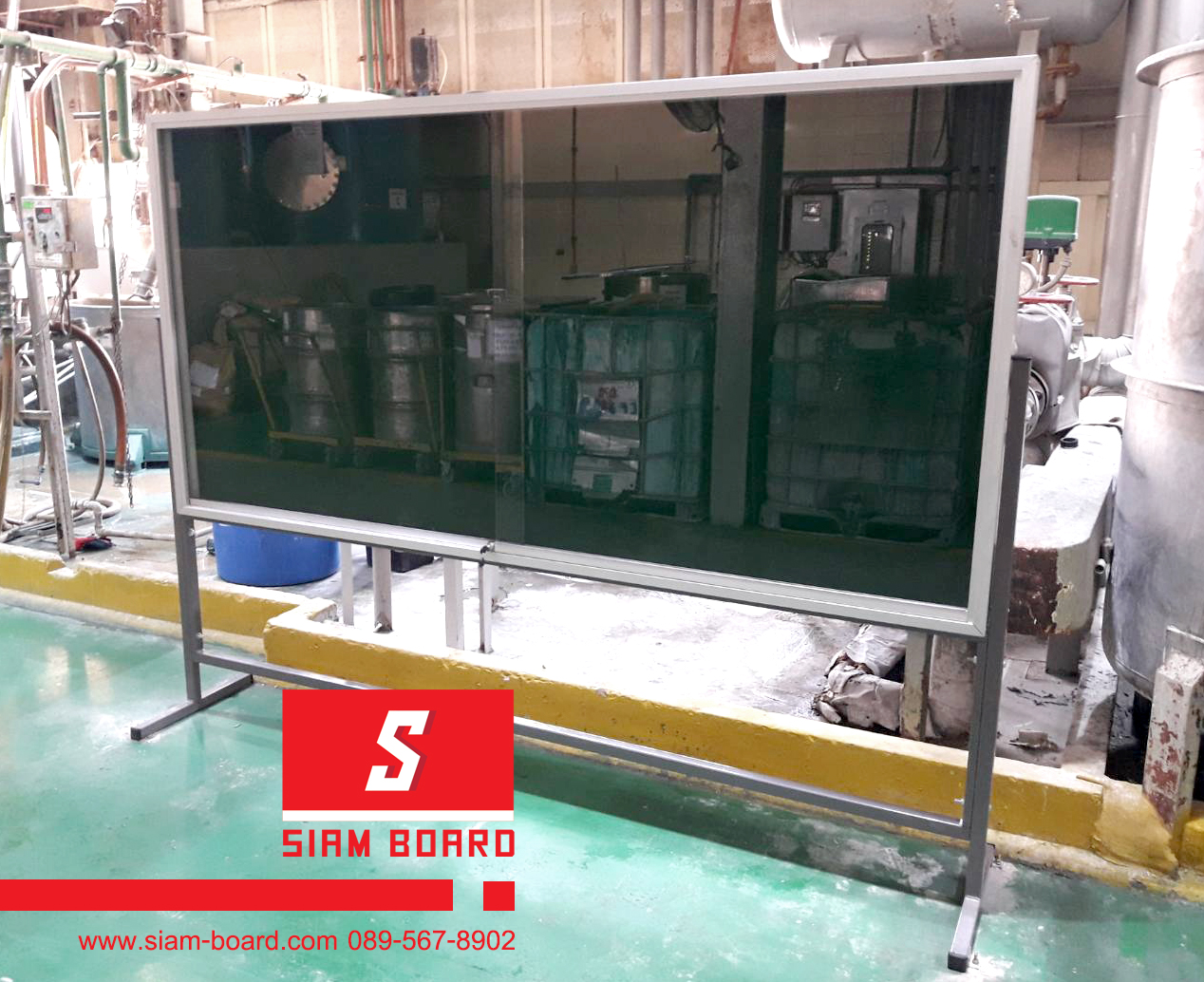 บอร์ดติดประกาศตู้กระจก - siam-board