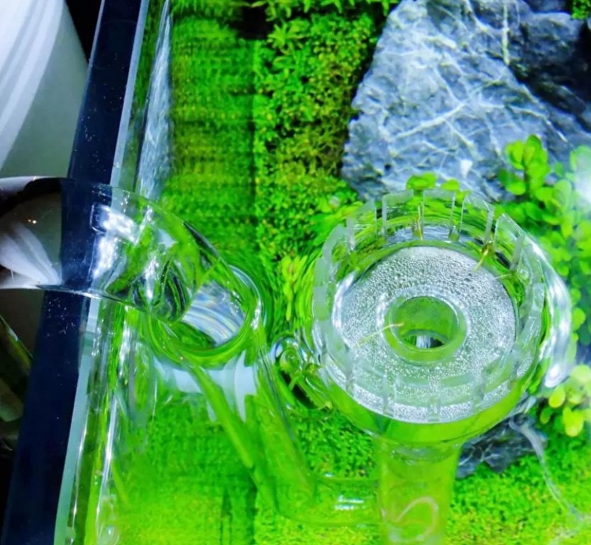 DYMAX CRYSTAL PIPE WITH SURFACE SKIMMER SET DIA.12/16mm - atlantis-jj-market