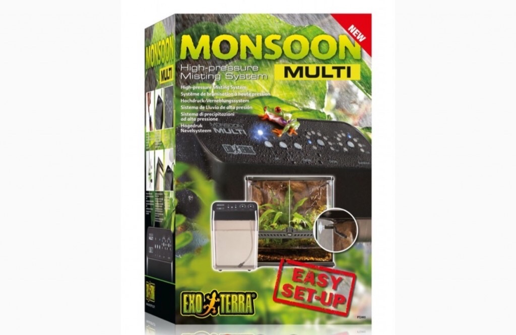 EXO TERRA Monsoon Multi 2 GAL / 8 L - 8.5” x 8.5” x 13” / 22 x 22 x 33 ...