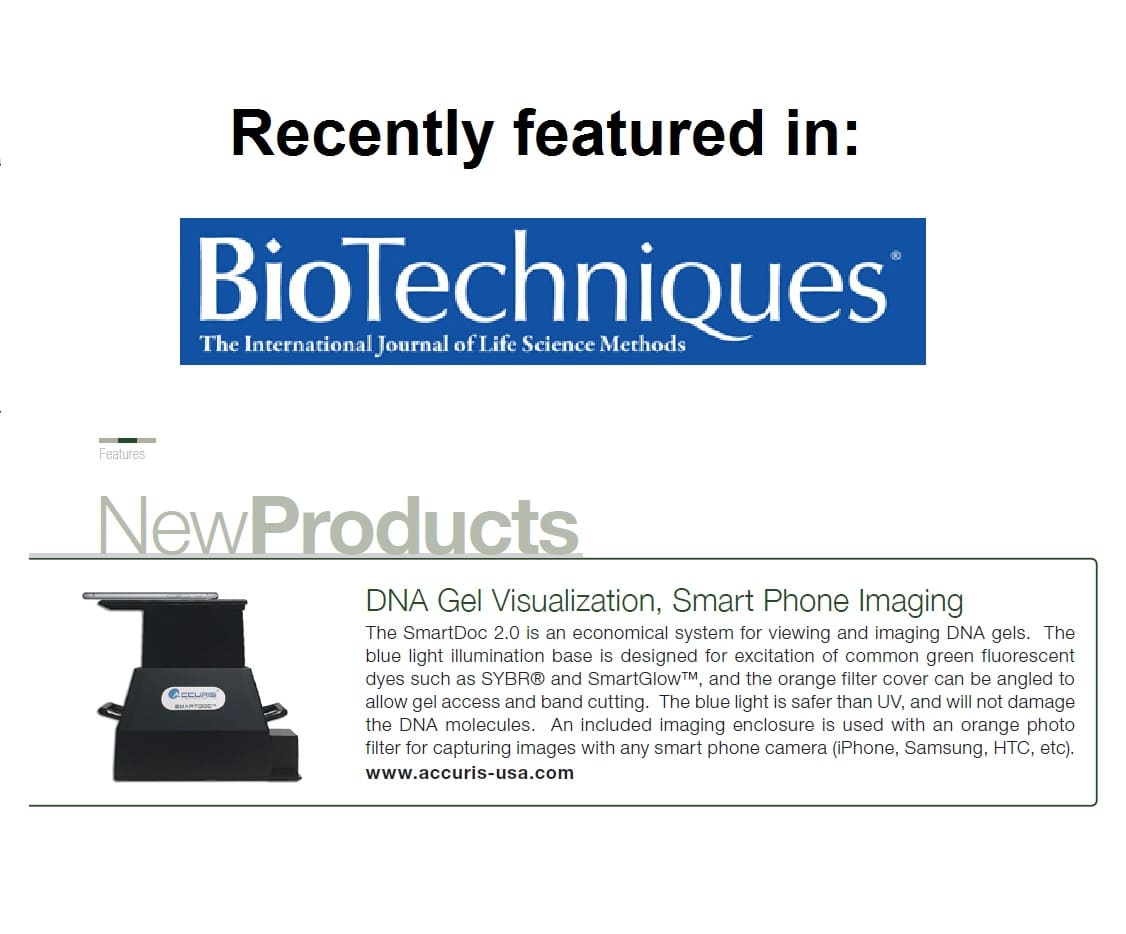 SmartDoc™2.0 Smart Phone Imaging and Gel Visualization - smartscience