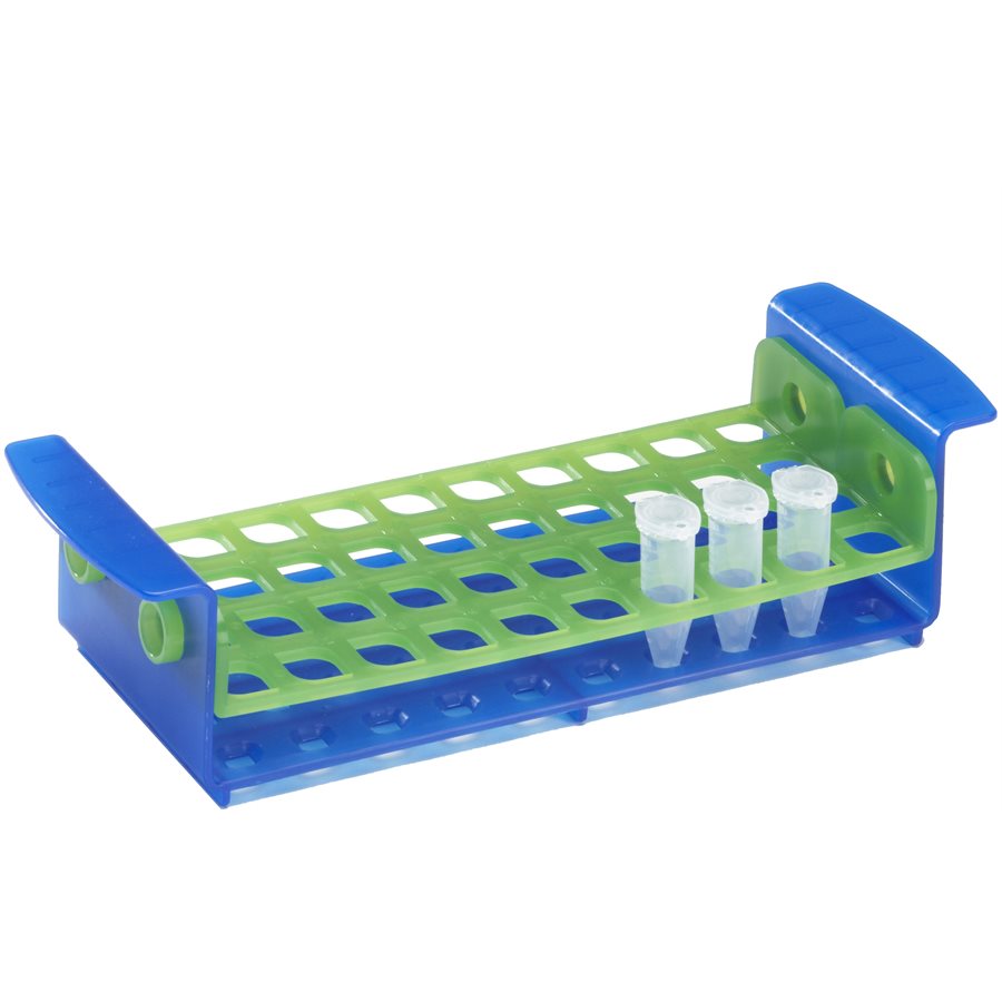 5/15mL/16mm Tube Rack, Rotating Shelves, 40-Place - smartscience