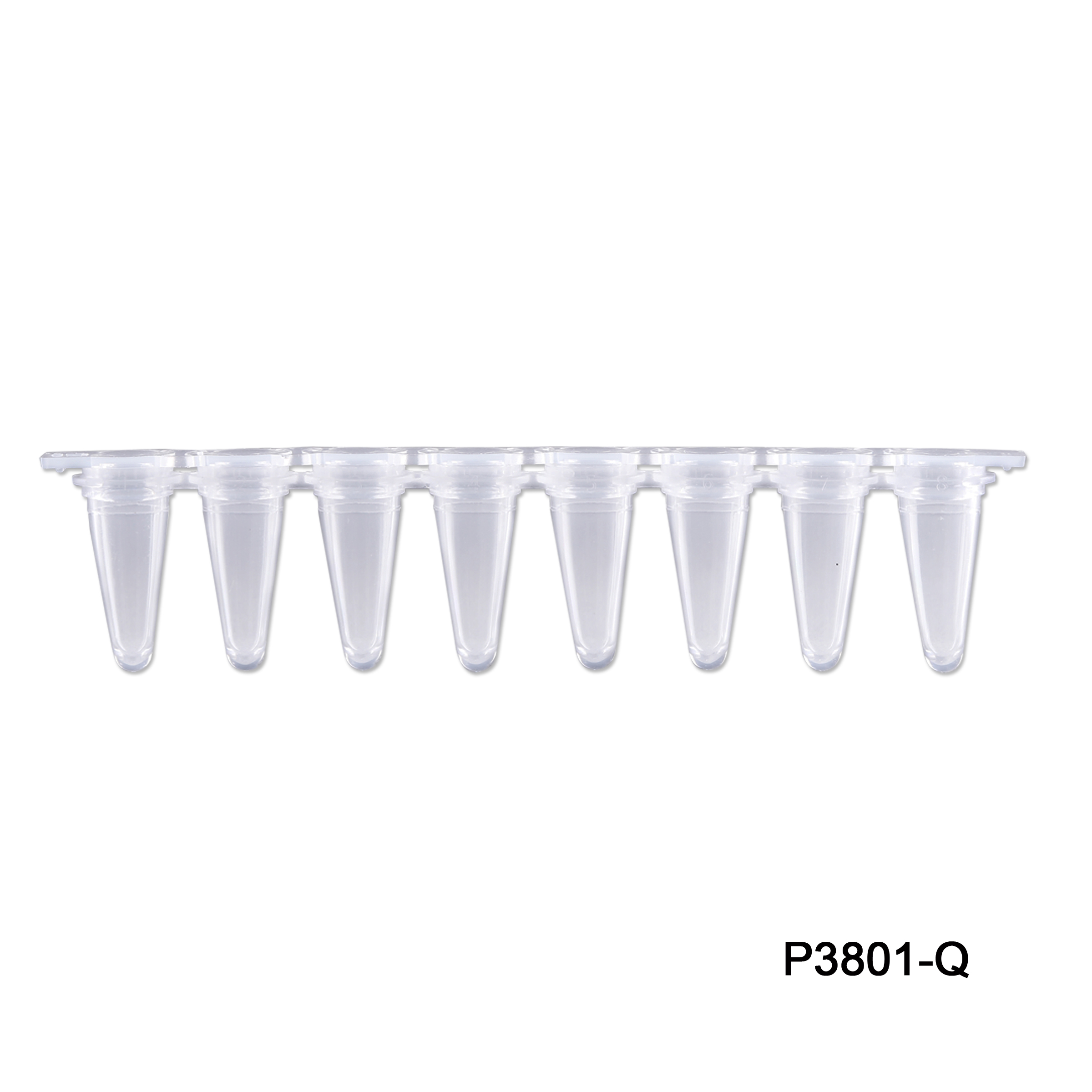 qPCR 8-Strip (With SEPARATE Optical Strip Caps), Natural/Clear 120/pk ...