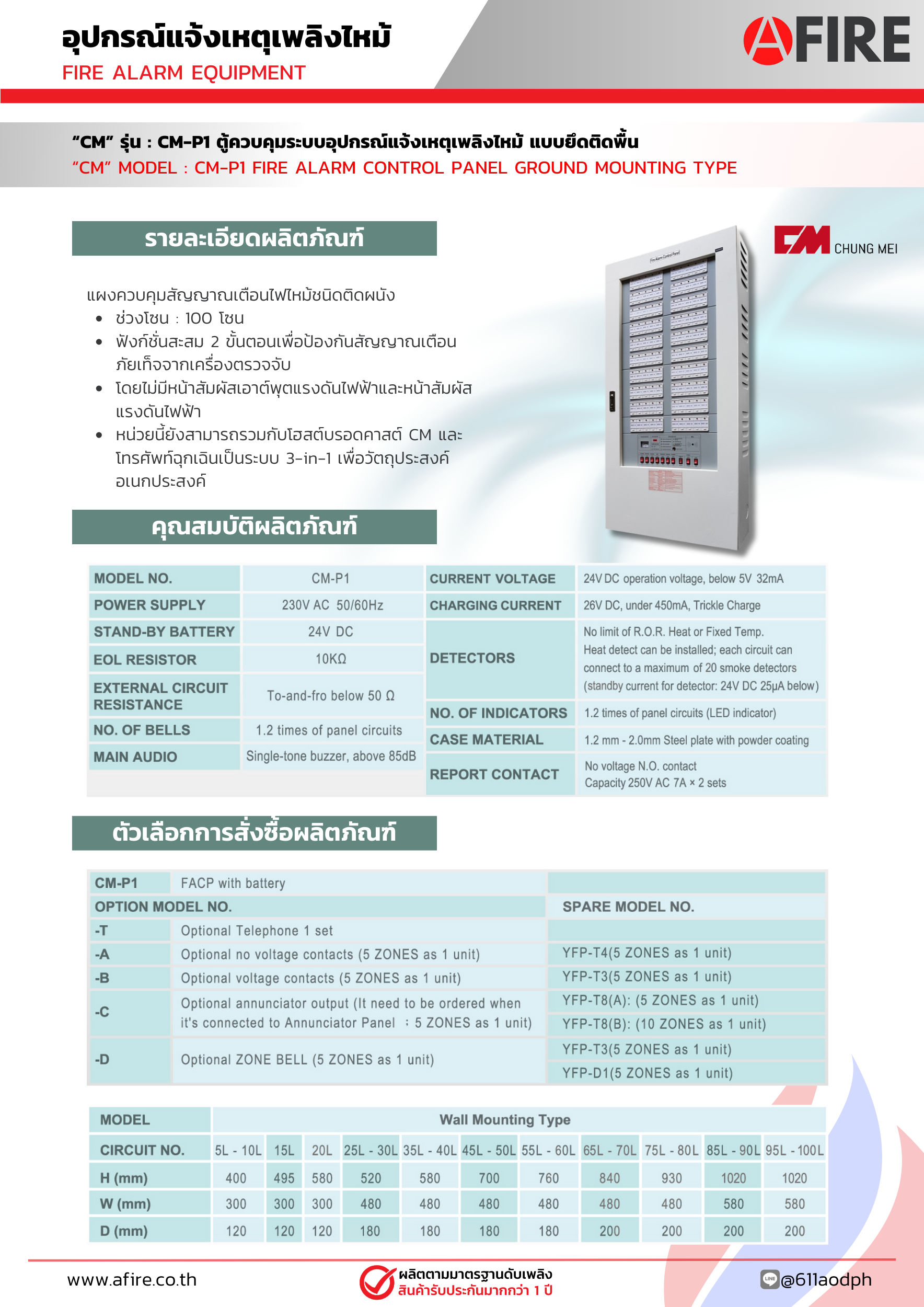 "CM" รุ่น CM-P1 Ground Mounting Type