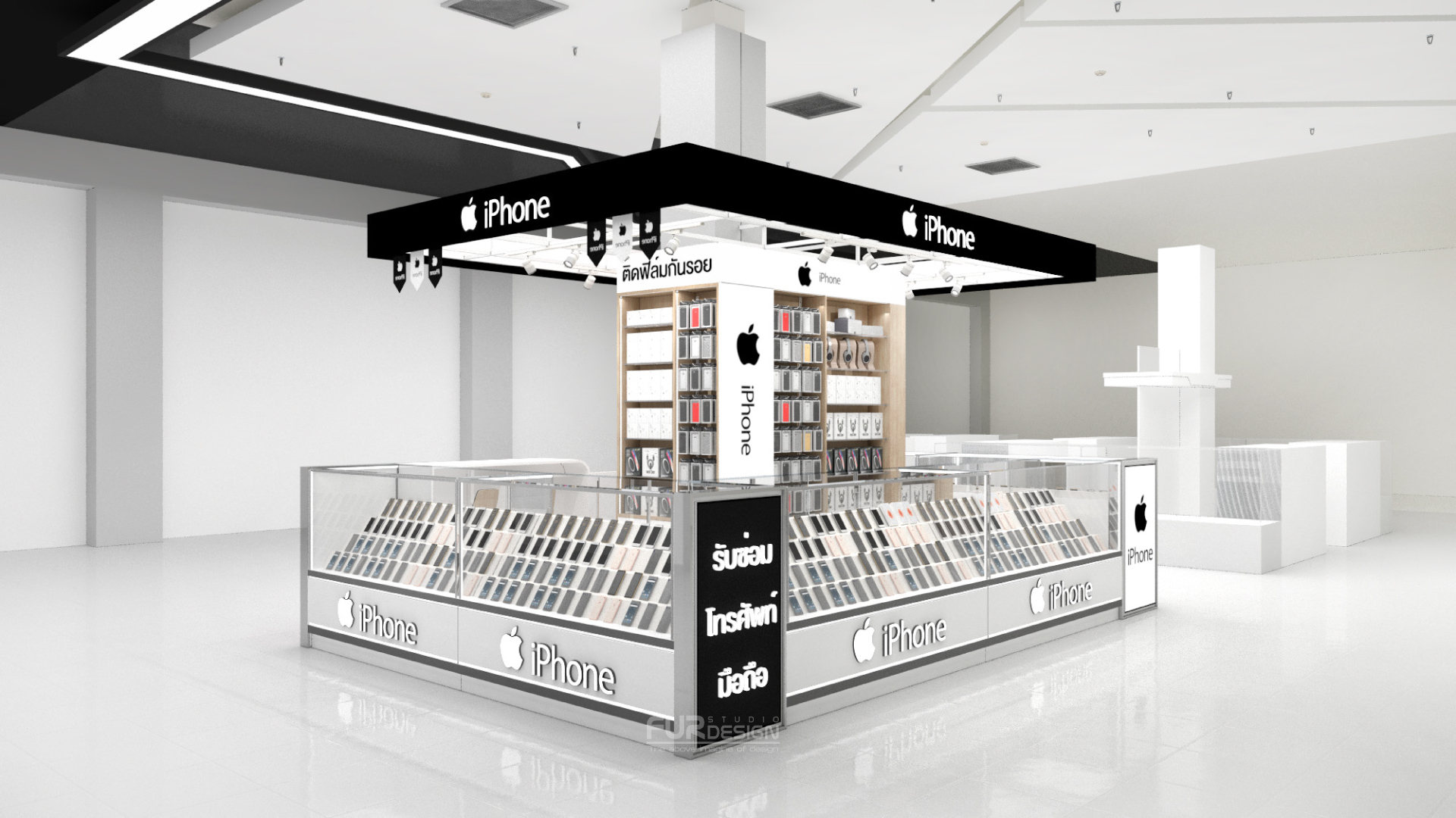 ออกแบบ ผลิต และติดตั้งร้าน : ร้าน iPhone Shop ห้างฯ โรบินสัน สกลนคร ...