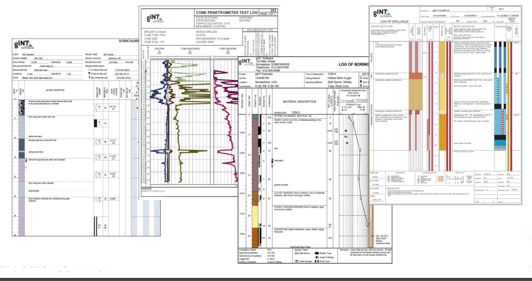 gINT โปรแกรมโซลูชั่น Boring Log การบริหารข้อมูลการเจาะสำรวจดิน ...