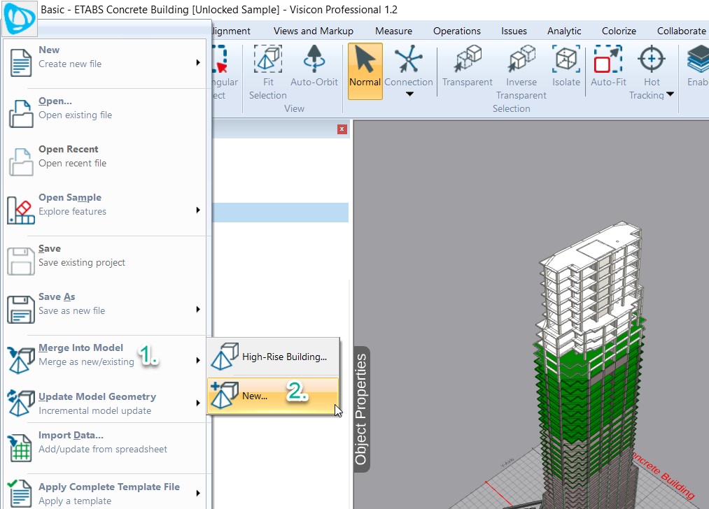 Visicon EP2 การนำ Model (*.IFC) เข้า VISICON - twoplussoft