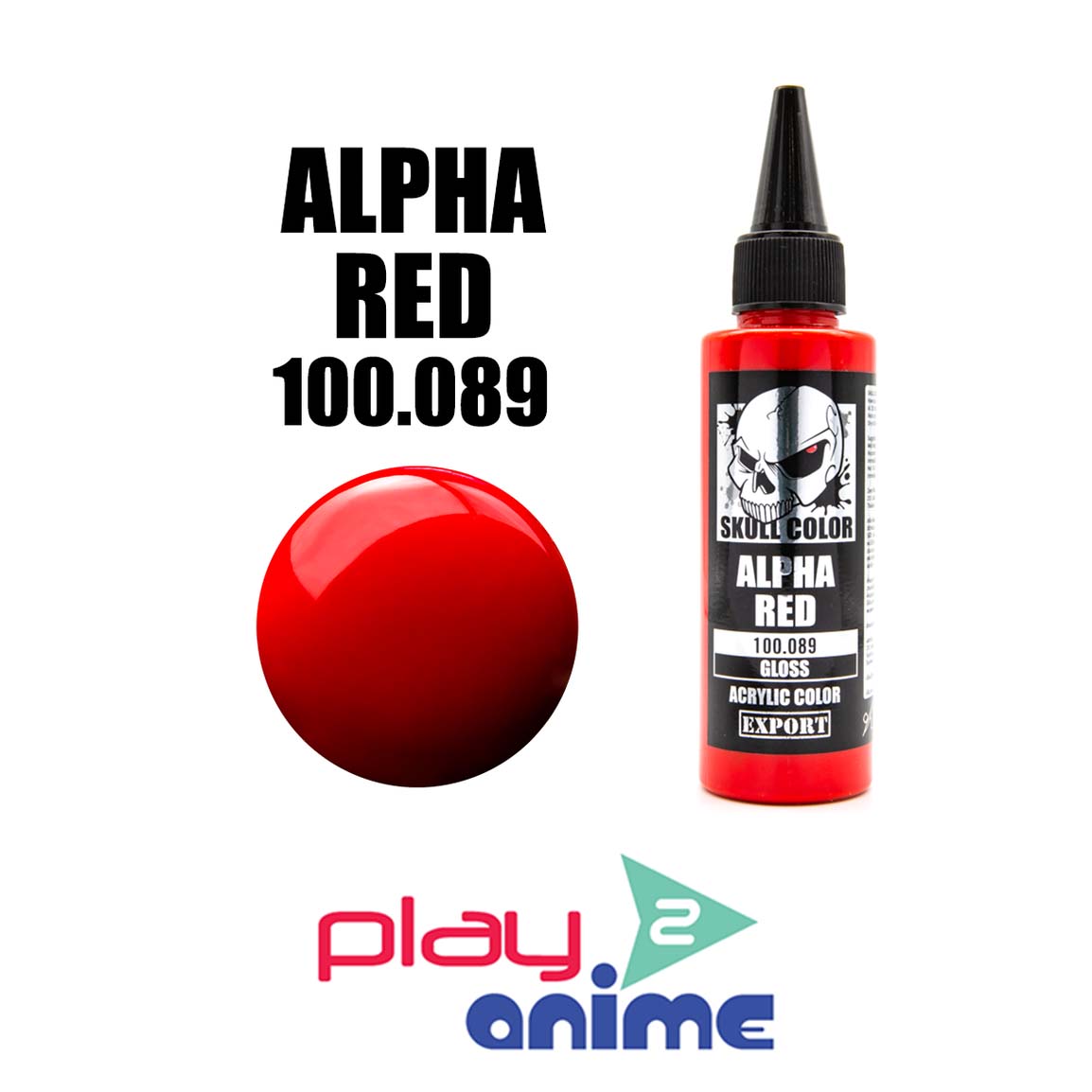 SKULL COLOR Alpha Red 100.089 - play2anime