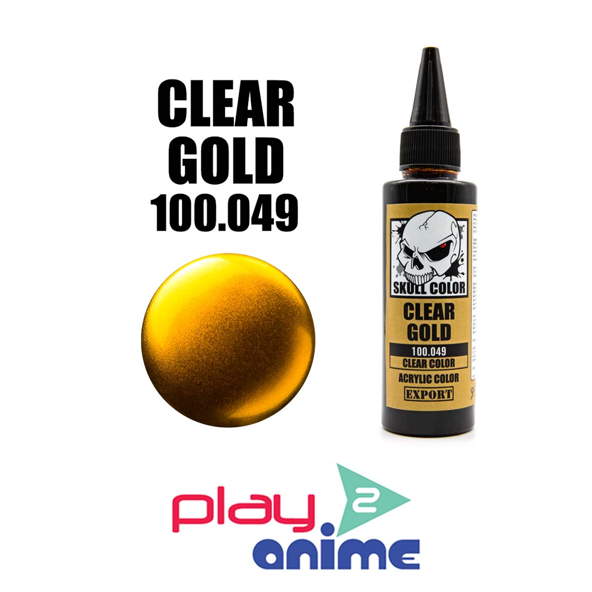 SKULL COLOR Clear Gold 100.049 - play2anime