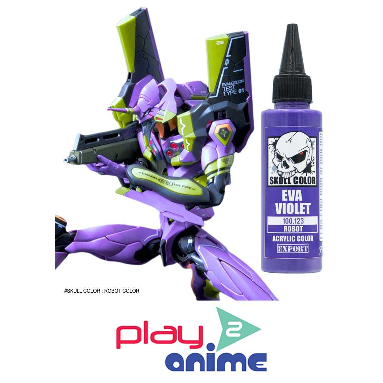 SKULL COLOR EVA Violet 100.123 - play2anime