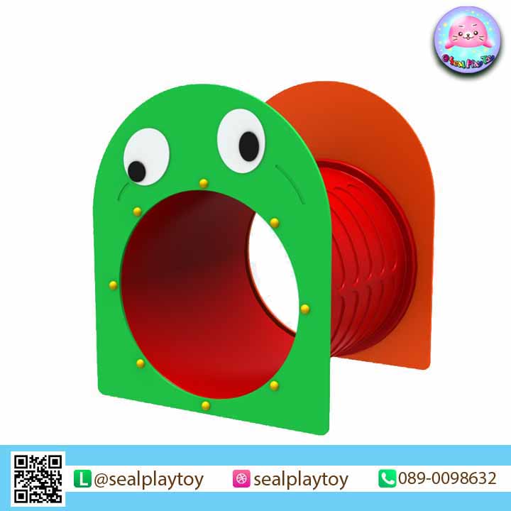 Green worm tunnel - Playground by Sealplay - sealplaytoy