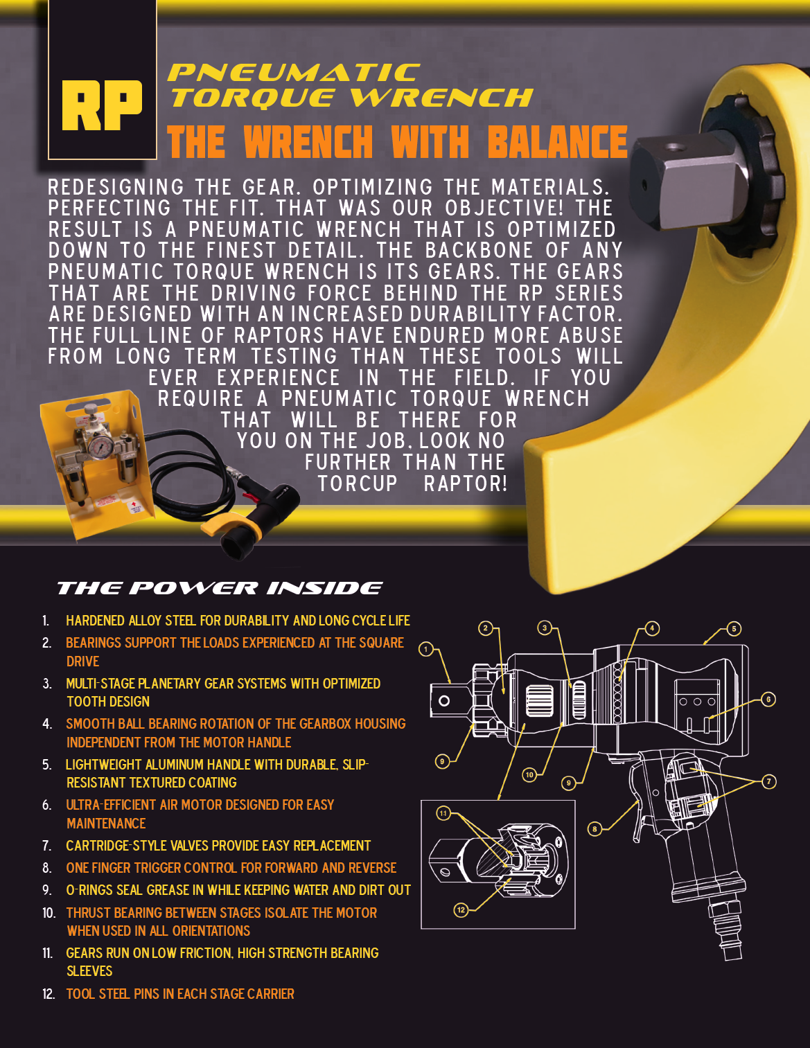 TorcUP RP-6000 PNEUMATIC TORQUE WRENCH 1 1/2" - tp-toolsshop