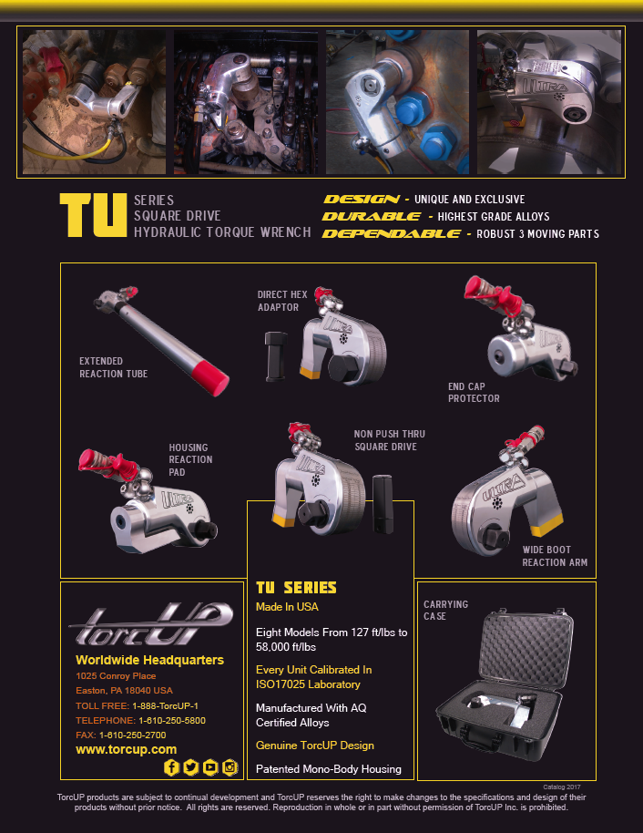 TorcUP TU-3 SQUARE DRIVE TORQUE WRENCH 1" - tp-toolsshop