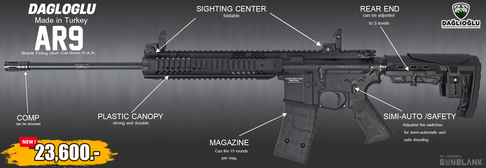 รวม Blank gun ขนาด 9mm P.A.K. ราคาถูก ที่ Gunblank.com