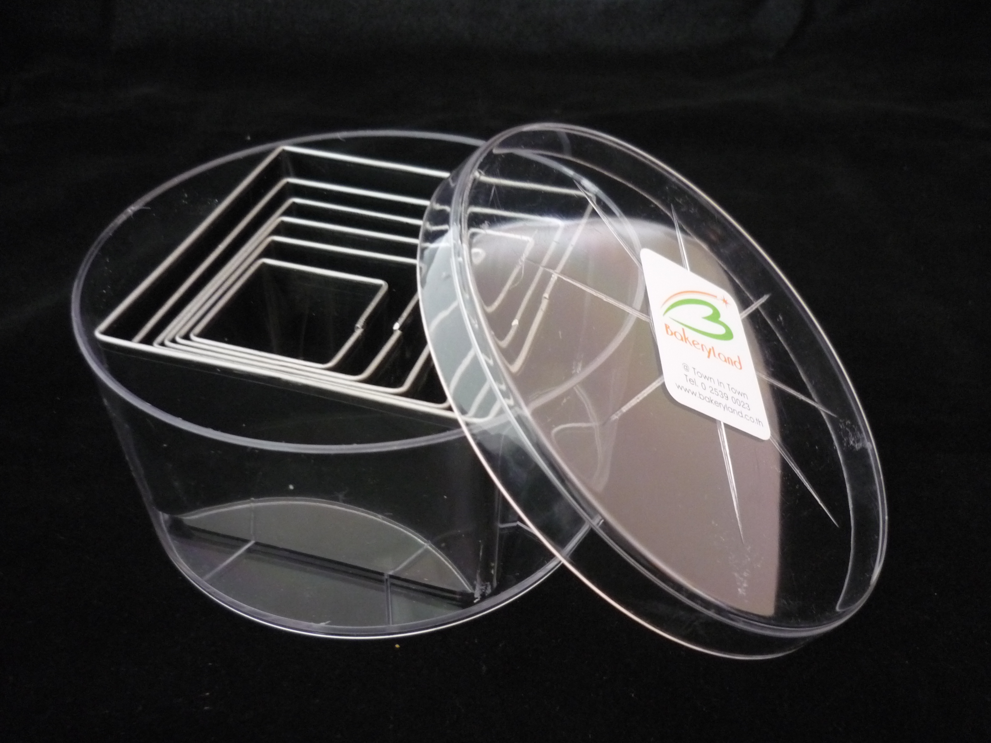 Square Stainless Cutter 6 Pcs - bakeryland