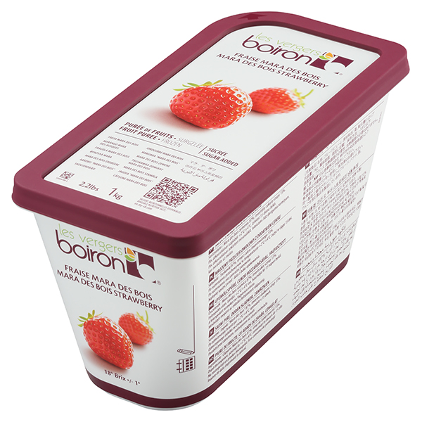 Strawberry Puree Sugar : Boiron 1 Kg. - bakeryland