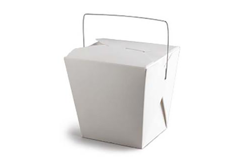 White Take Away Box@25 - bakeryland