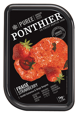 Frozen Strawberry Puree ตรา Ponthier 1 kg - bakeryland