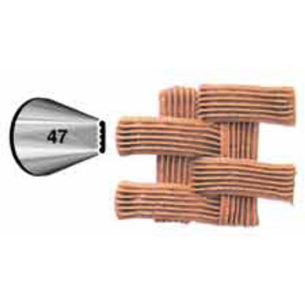 402-47 Wilton STD BASKETWEAVE TIP#47 - bakeryland