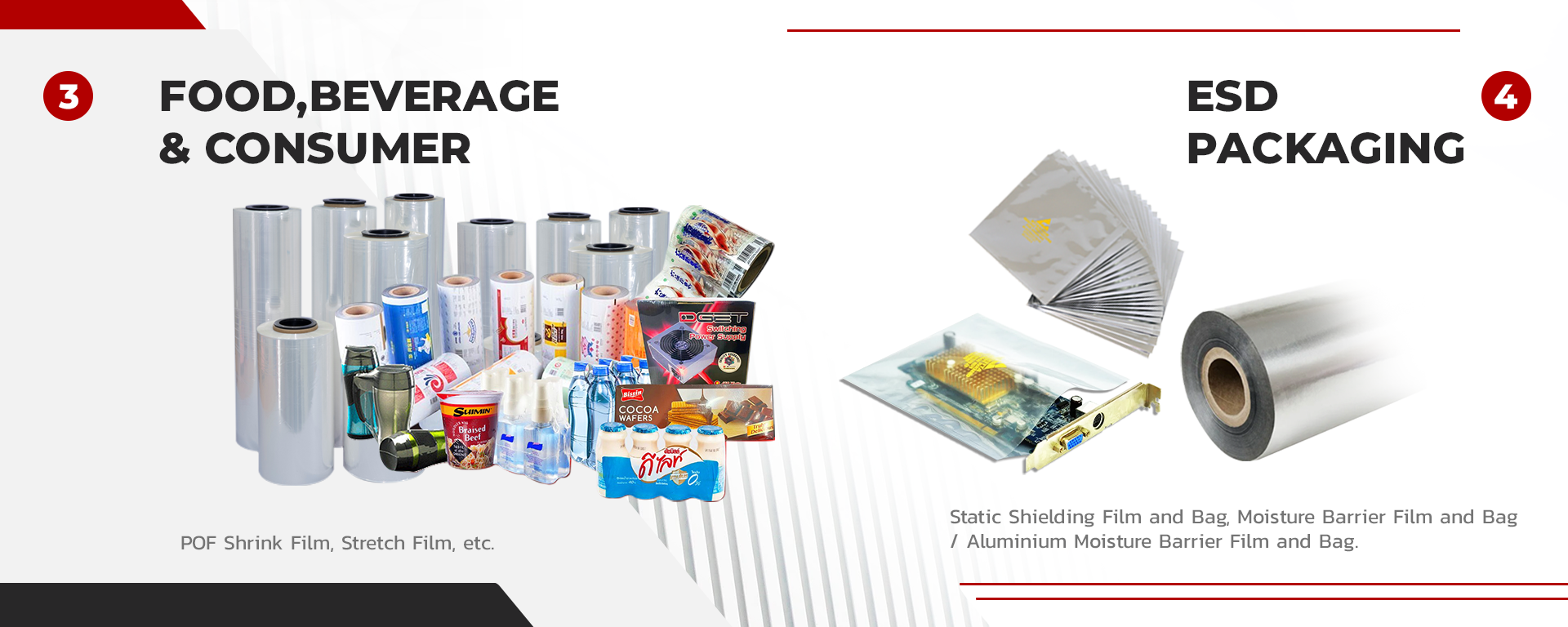 Leading supply of the flexible packaging materials industry in Thailand